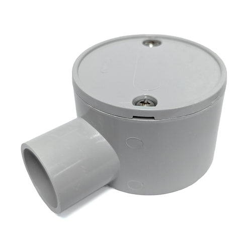 25mm 1 Way Heavy Duty Shallow Round Junction Box – AI Energy Shop