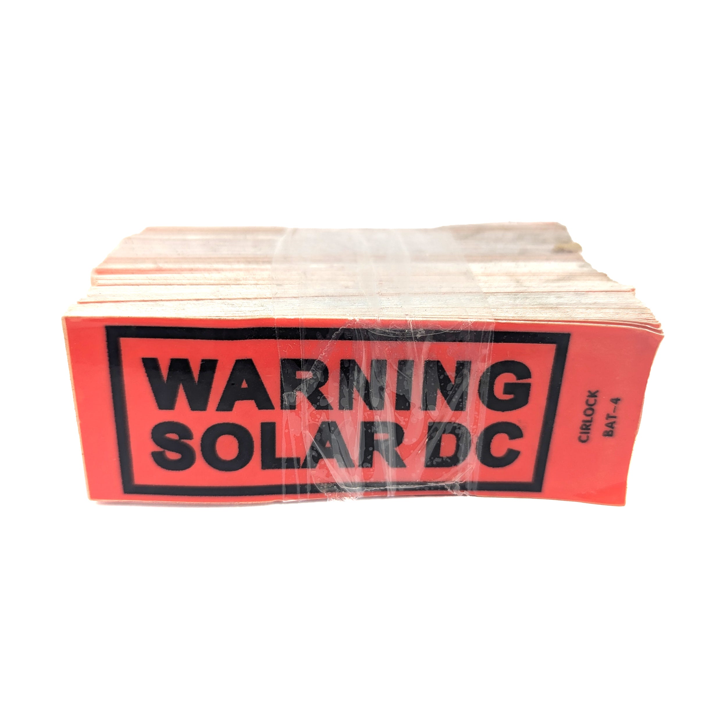 Warning Solar DC Label - 200 Pack – AI Energy Shop
